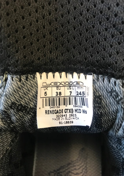 Warranty Repair Form – LOWA Boots